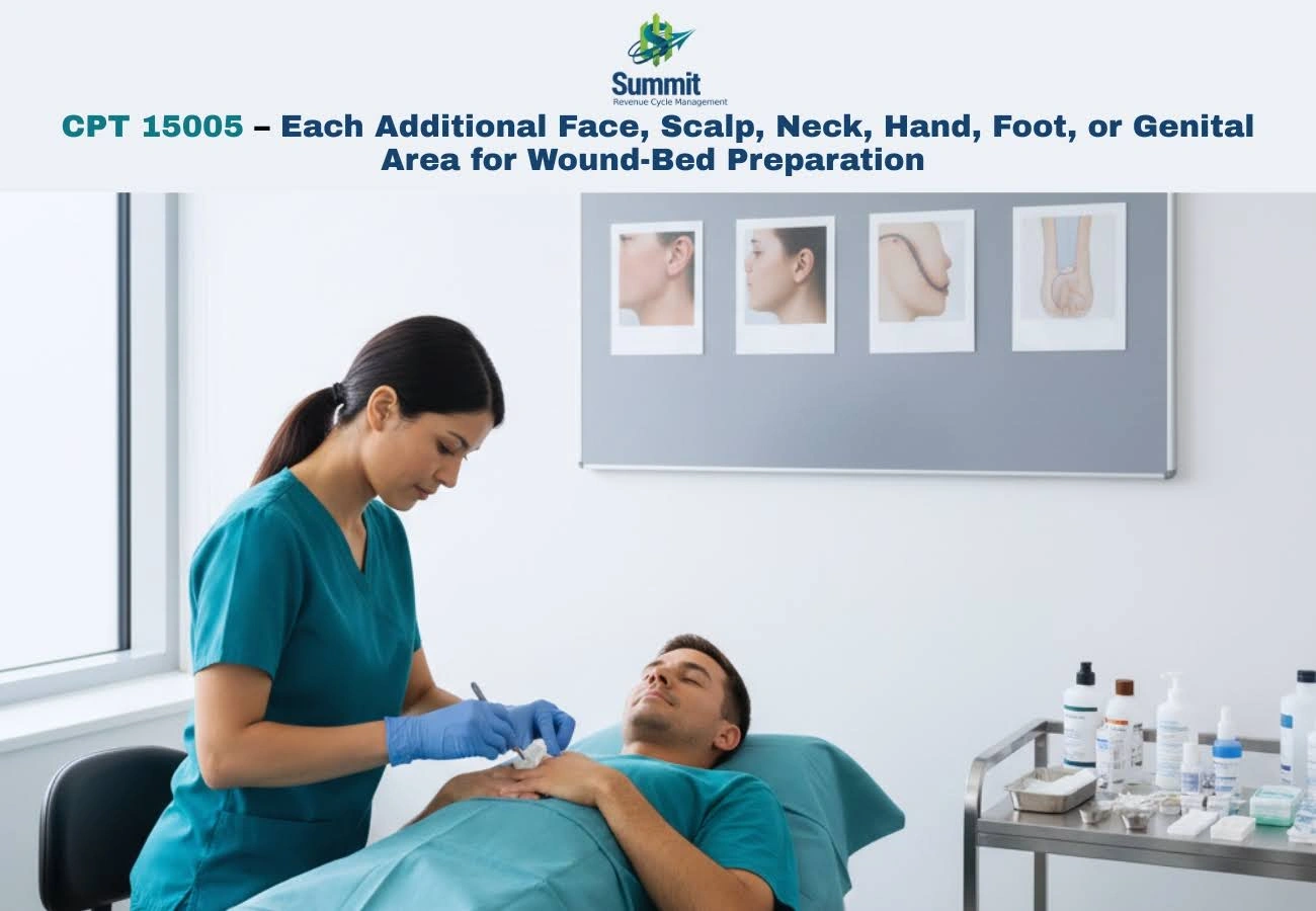 CPT 15005: Add-On Wound-Bed Preparation Coding Guide